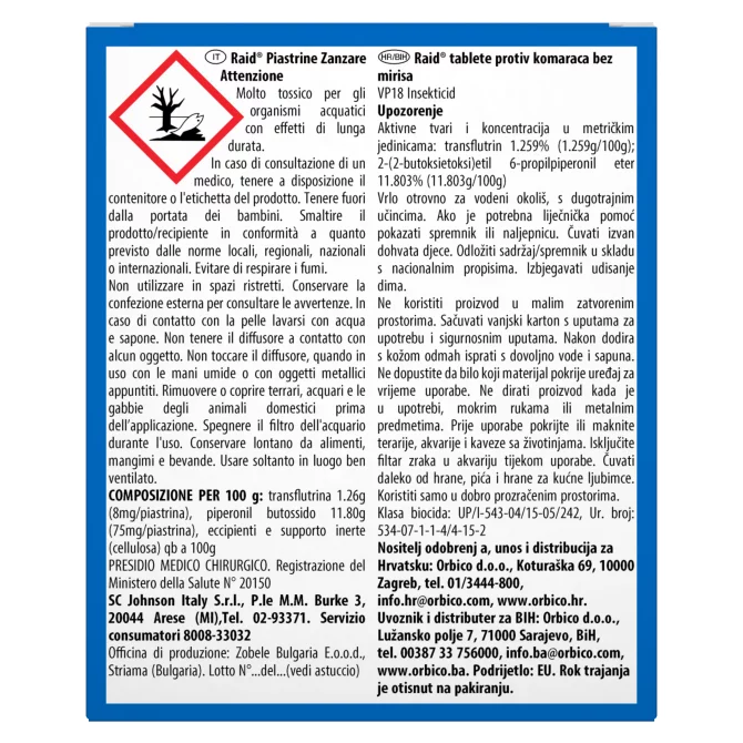 Raid električni aparatić s tabletama | Senzacionalno.hr