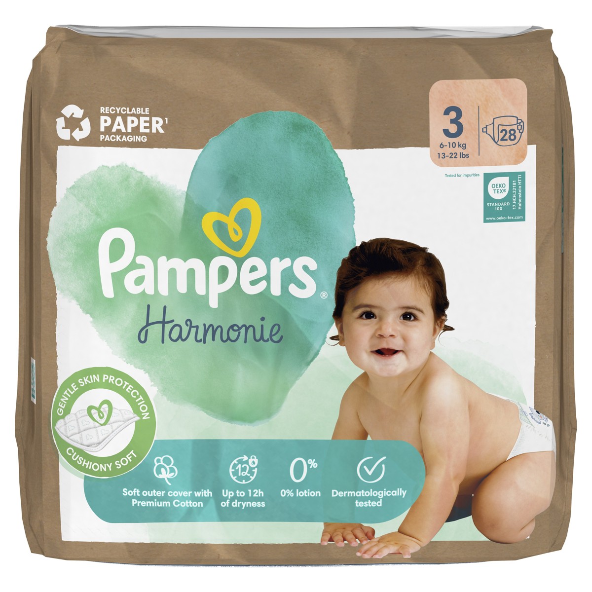 Pampers Harmonie pelene vel. 3 (6-10 kg), 28 kom | Senzacionalno.hr